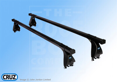 BMW X1 (10-15) with flush roof rails:CRUZ 120cm OptiPLUS S-FIX roof ...