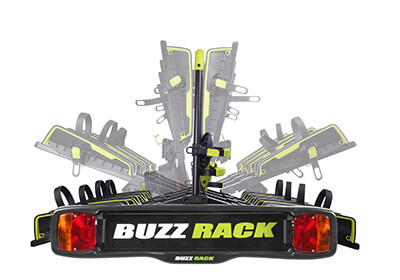 BUZZ RACK Buzzwing 4 bike tilting and folding rack BRP704.