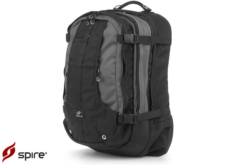 The Roof Box Company: Spire Meta laptop backpack - Arctic Grey/Black ...