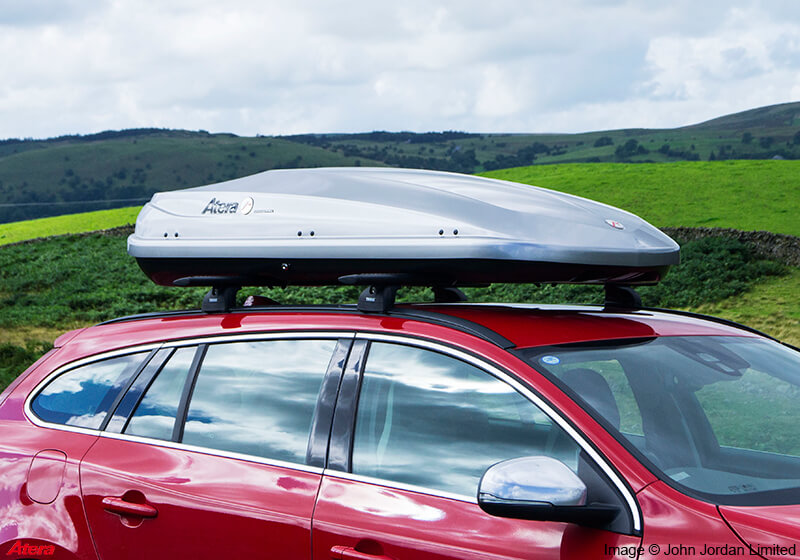 Atera Formula 990 roof box, silver carbon, no. 082 281.