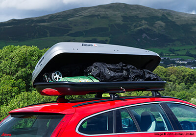 Atera Formula 990 roof box, silver carbon, no. 082 281.