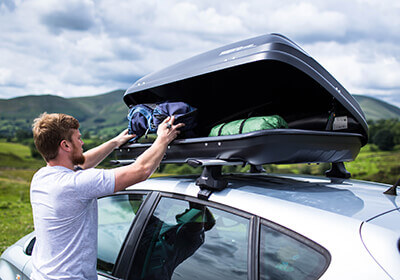 Hapro Roady 4000 left-hand opening box, anthracite black, 31560.