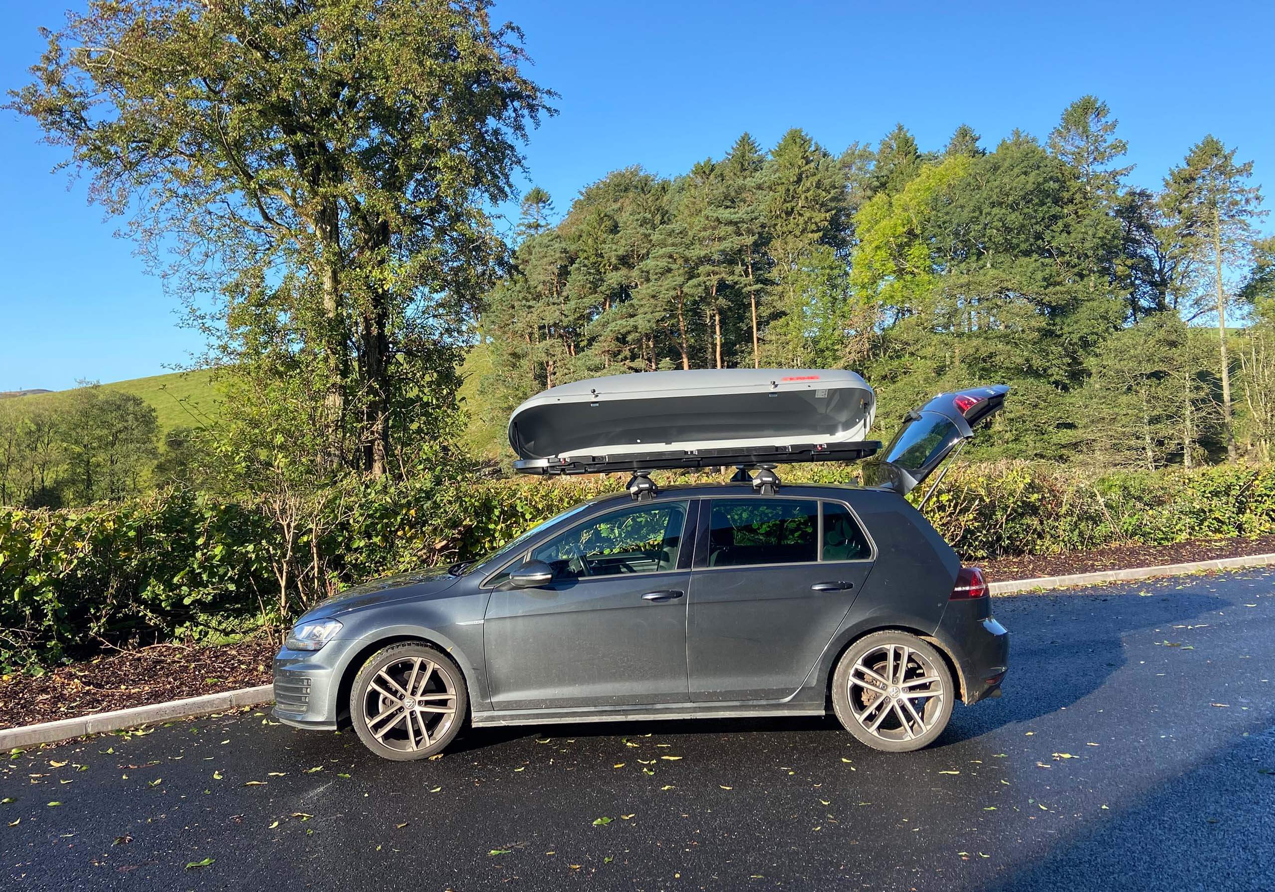 KAMEI Delphin 470 silver roof box LEFT side opening no. KM363 (0 81361 07)