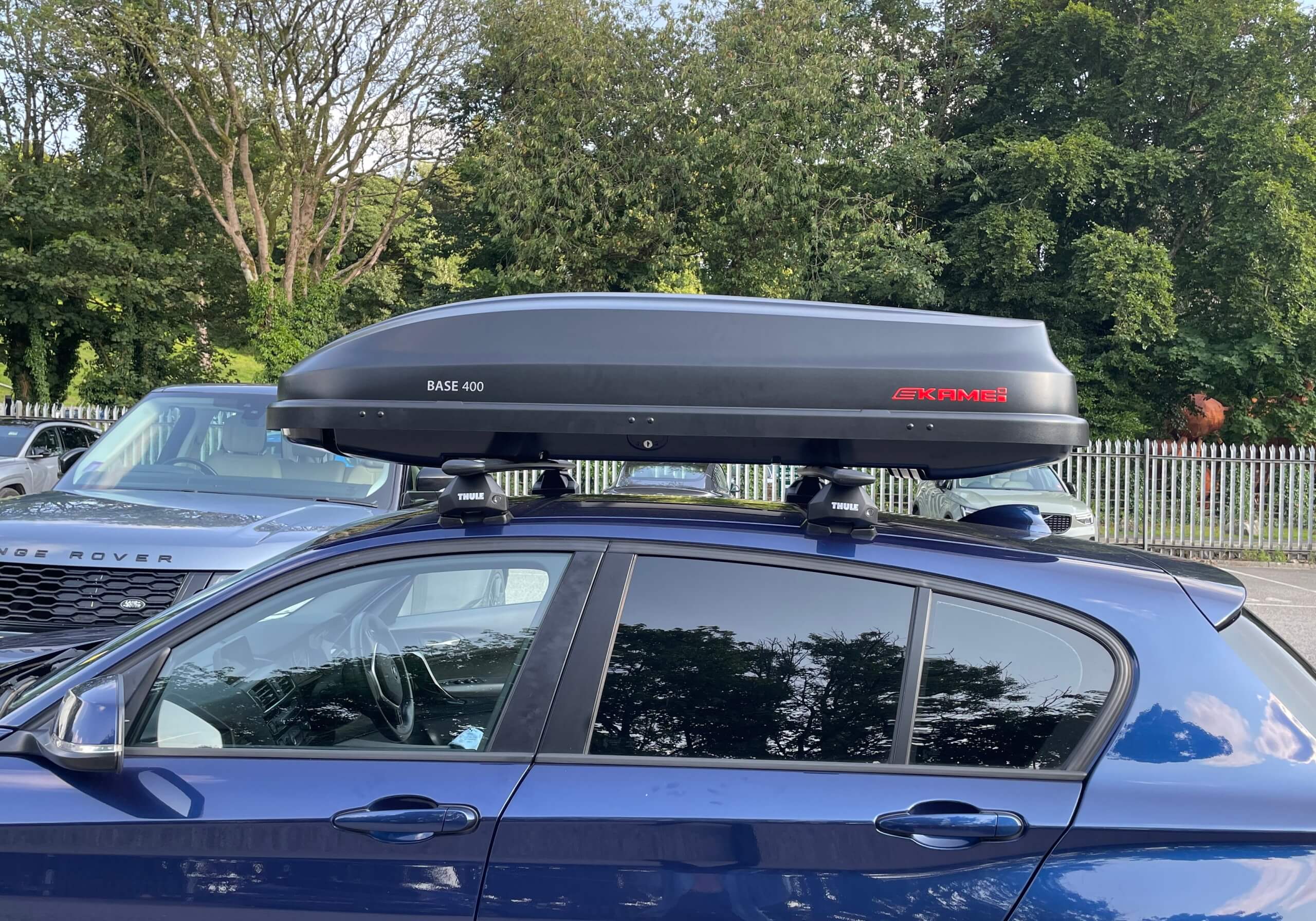 KAMEI Base 400 matt black DuoLift roof box, no. KM400.