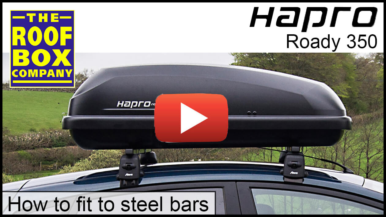 Hapro Roady 350 roof box, silver, no. HP350S.