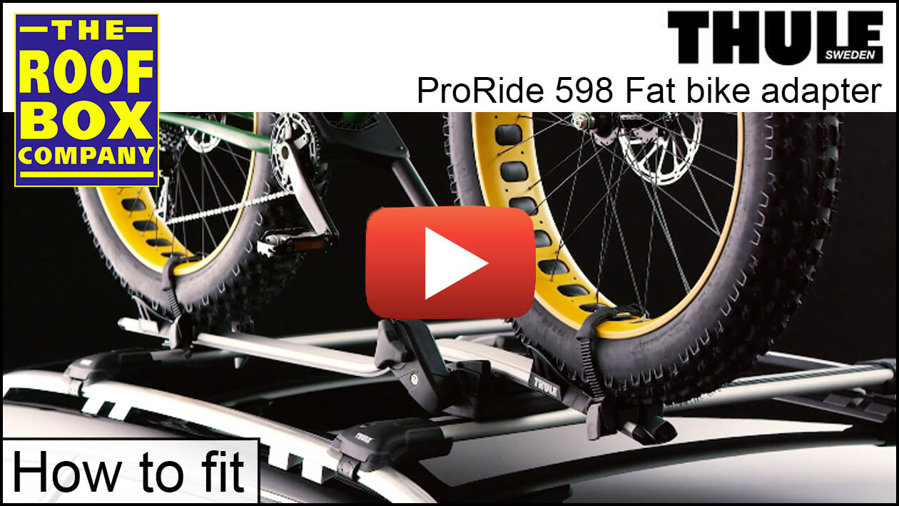 3 x Thule ProRide 598 silver bike carriers with locking roof bars.