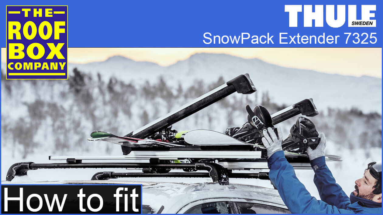 Thule SnowPack Extender ski carrier no. 7325 - 5 pairs skis or 2 ...